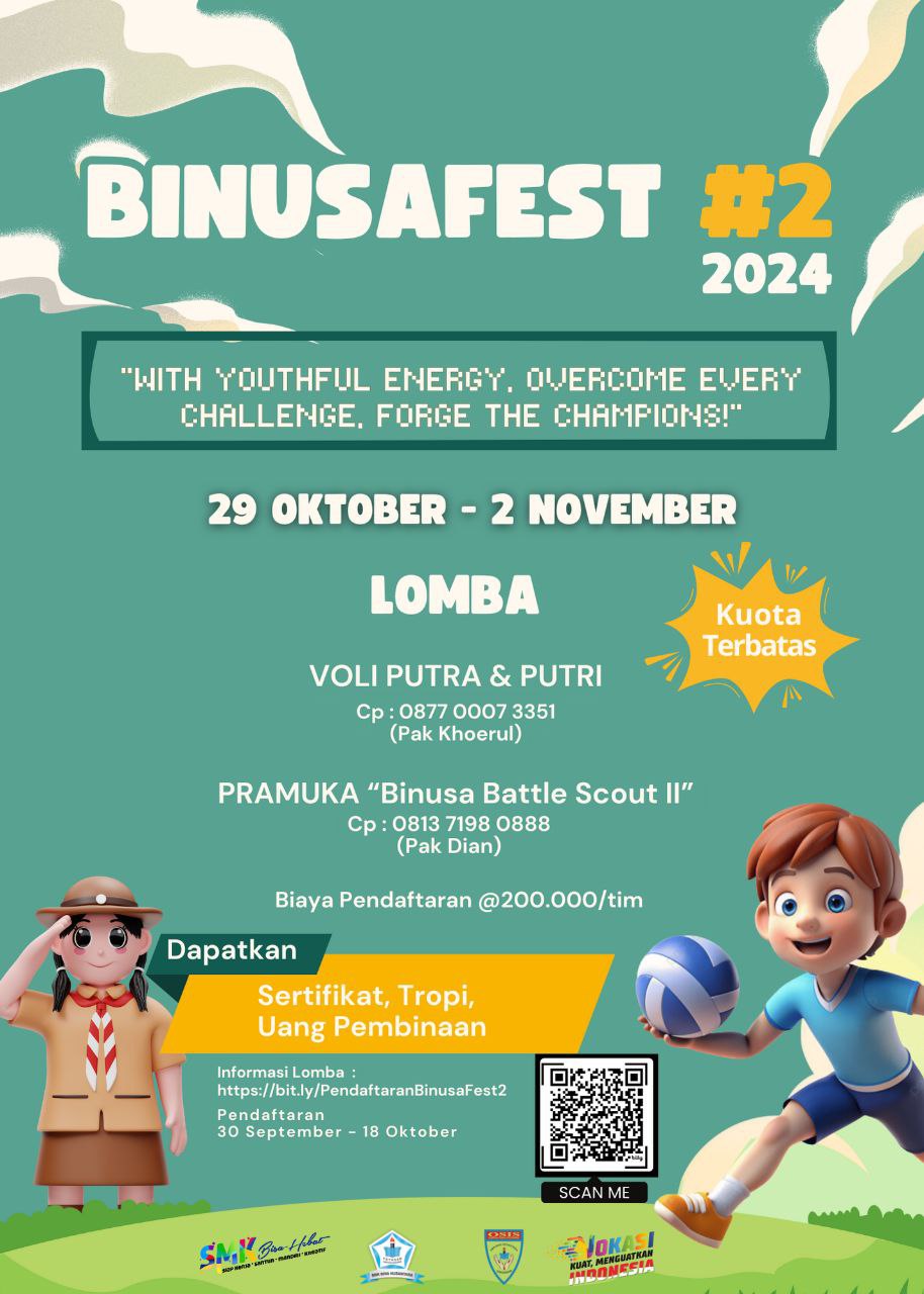 BINUSA Fest 2, Kembali dengan Kejutan - SMK Bina Nusantara Ungaran